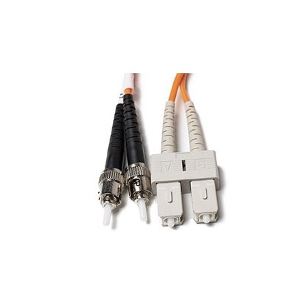 OM1 SC ST Plenum Duplex Fiber Patch Cables 62.5/125 Multimode OFNP