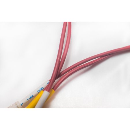 OM1 LC LC Fiber Patch Cable | Red 1G Duplex 62.5/125 Multimode OFNR