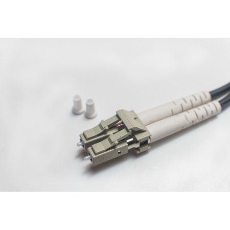 OM1 LC LC Fiber Patch Cable | Black 1G Duplex 62.5/125 Multimode OFNR