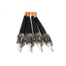 ST Fiber Optic Cables - Singlemode and Multimode Duplex ST Jumper Cords.